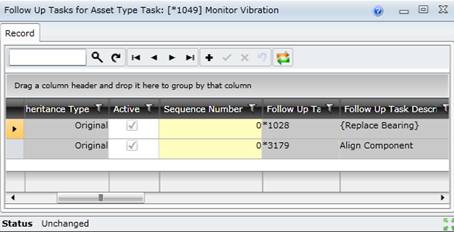 Add Inspection Tasks to an Asset Type model: Example